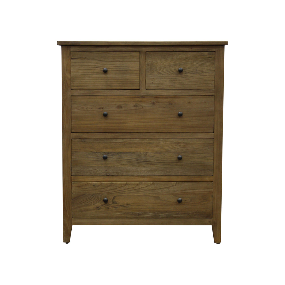 Flinders Tallboy Dresser | Rustic | Solid Elm Timber | Maison Est ...